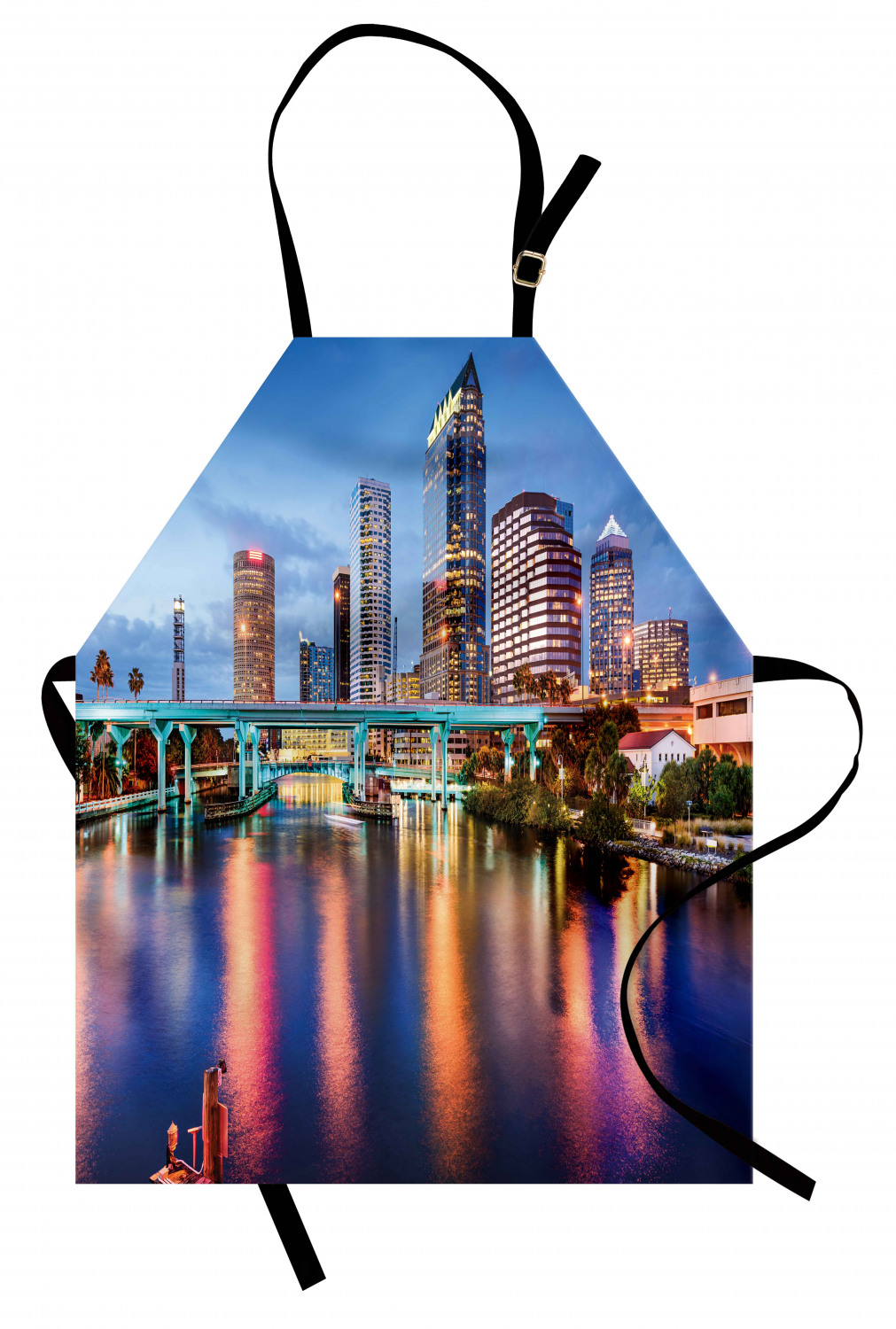 City Apron Hillsborough River Tampa Florida USA Downtown Idyllic ...