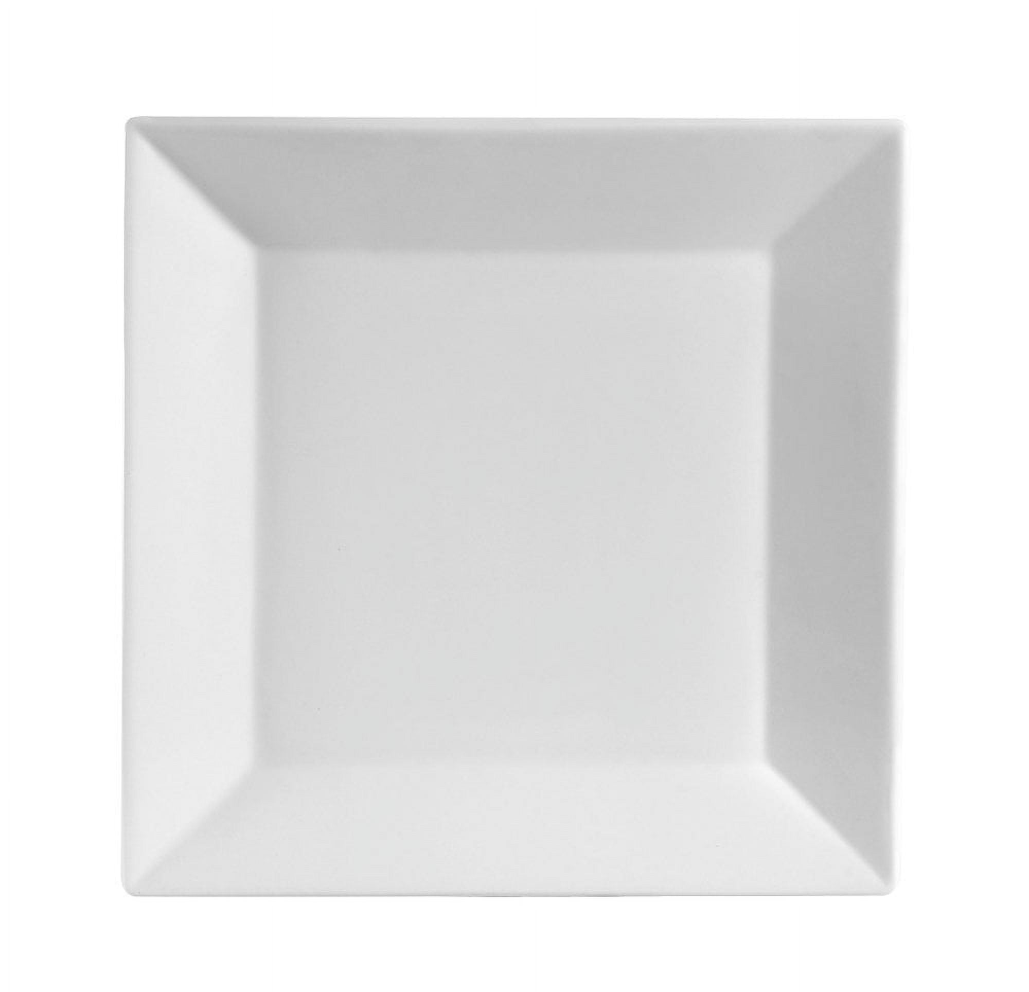 City Arts China Kingsquare Porcelain Square Plate, Super White, 6" | 36 ...