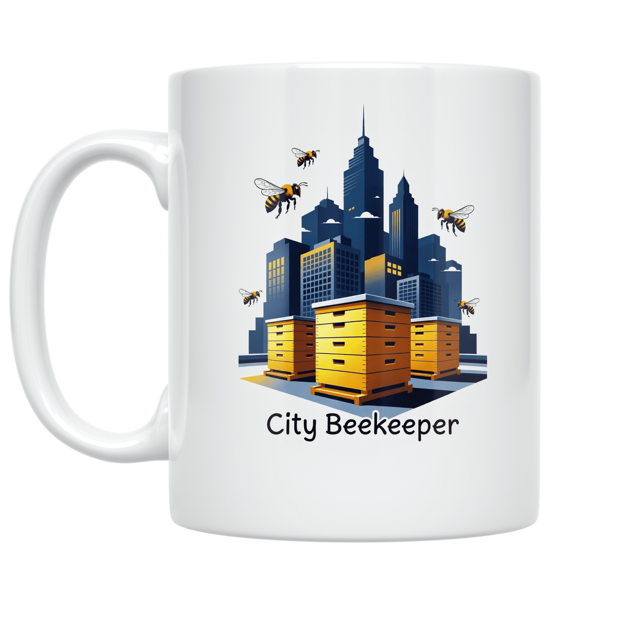City Beekeeper Urban Hobby - Environmental Enthusiast - 11 oz Ceramic ...
