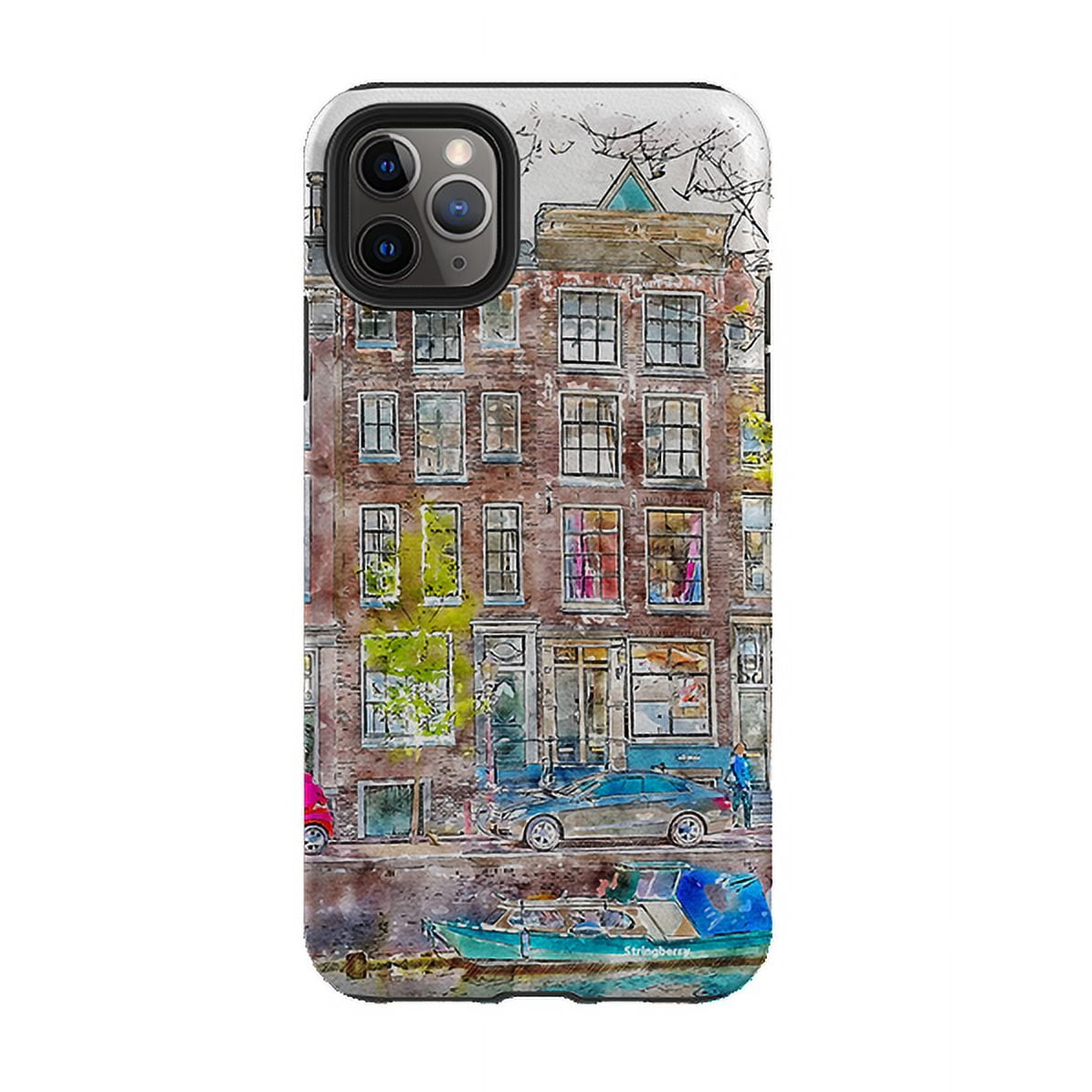 City Boats Coastal Nautical Art Phone Case for iPhone 16 15 14 13 12 11 ...