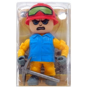Construction Worker Toy Figures in Bright Colors for Creative Play