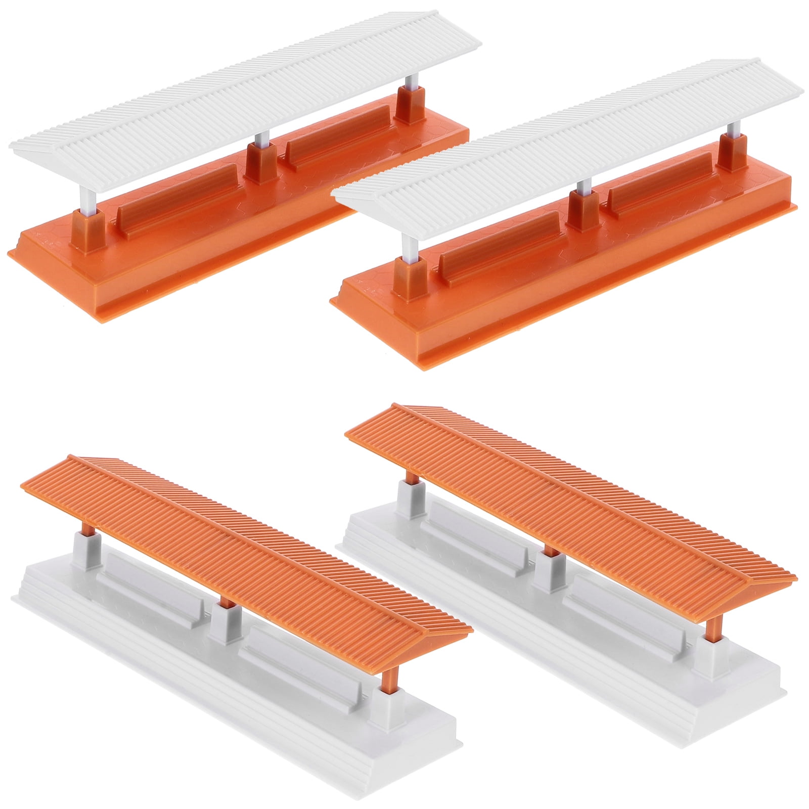 City Bus Station Model Rail Train Platform Waiting Booth Photo Props ...