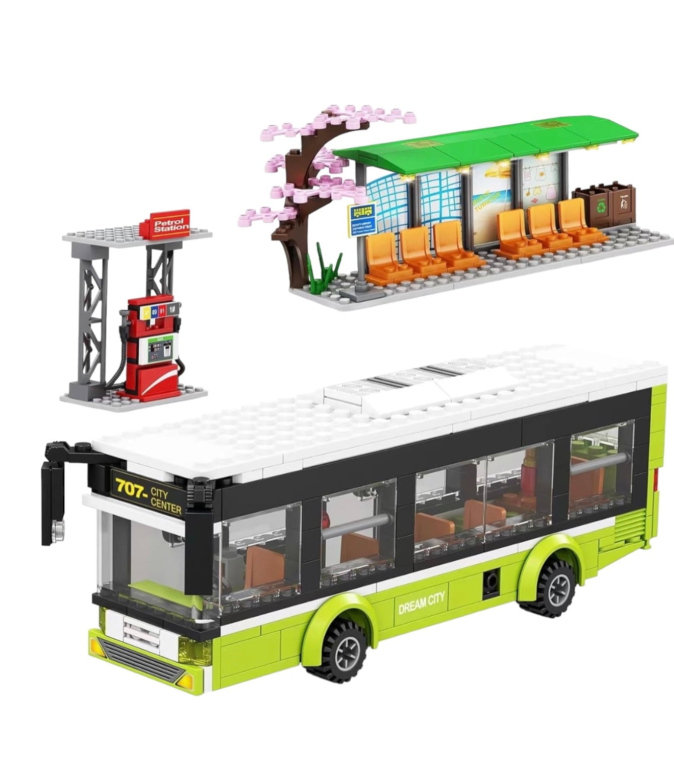 City Bus Building Set | General Jim's Toys & Bricks | GJ-GCB - Walmart.com