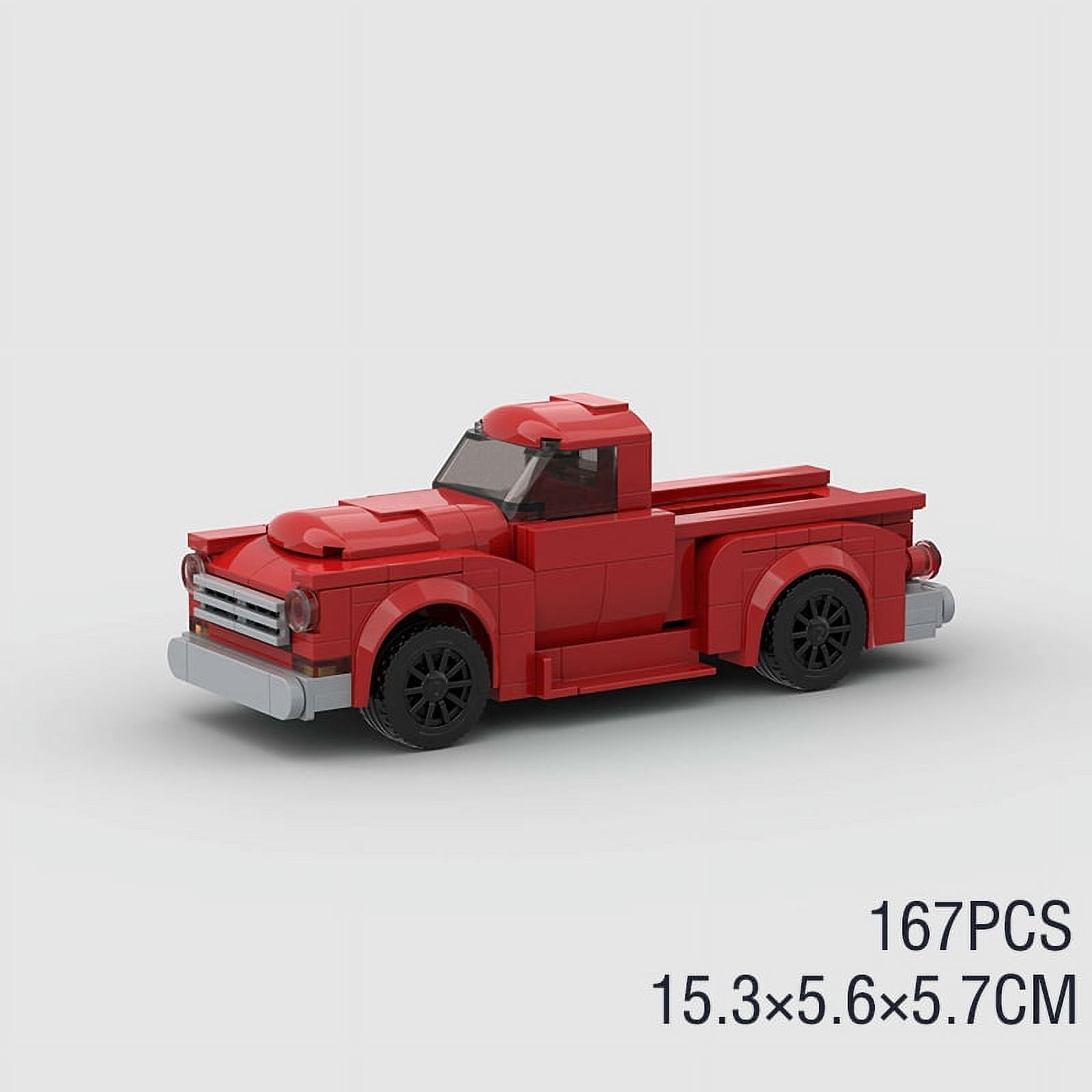 City Car Speed Vehicle Racer Pickup Truck Building Blocks Brick Racing ...