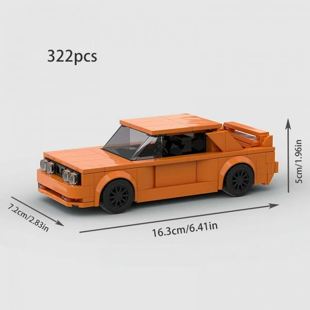 City Car Vehicle Speed Champion Racer Moc E30 M3 Building Blocks Brick Racing Classic Supercar