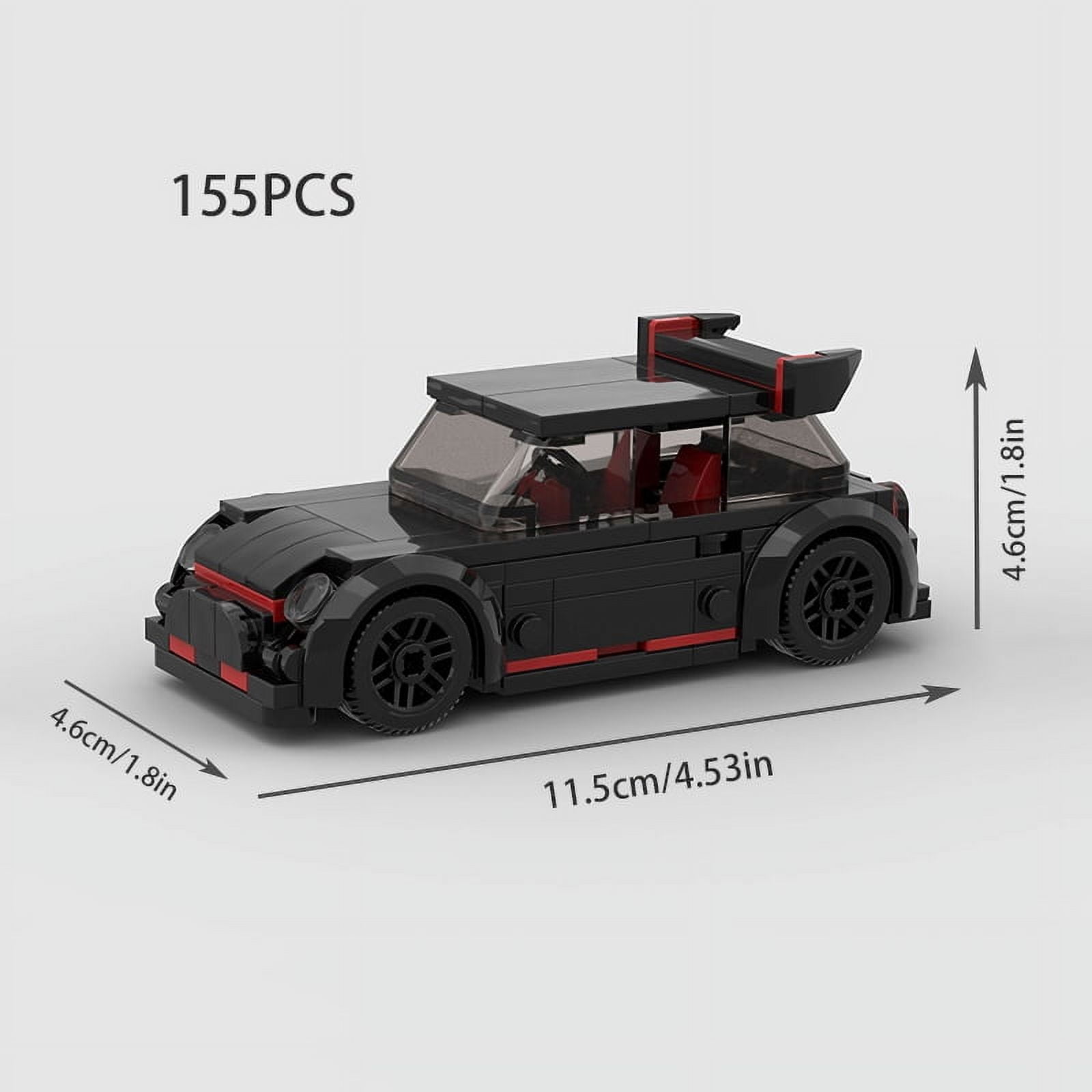 City Car Vehicle Speed Champion Racer MOC Mini John Cooper Building ...