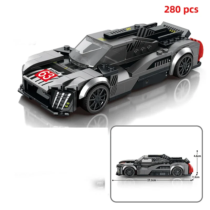 City Car Vehicle Speed Racer Building Blocks Brick Racing Super ...