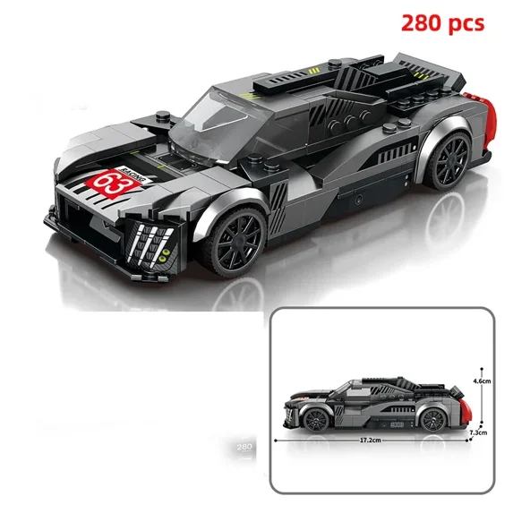 City Car Vehicle Speed Racer Building Blocks Brick Racing Super ...
