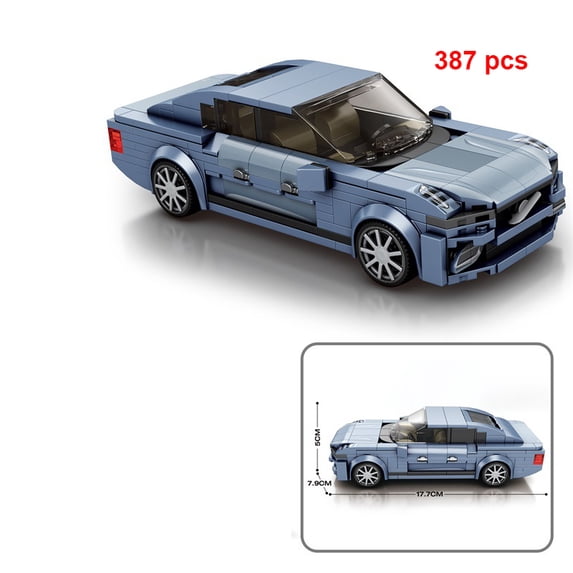 City Car Vehicle Speed Racer Building Blocks Brick Racing Super ...