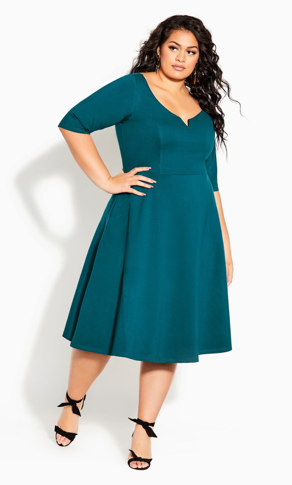 City Chic Women's Plus Size Cute Girl Elbow Sleeve Dress - Walmart.com