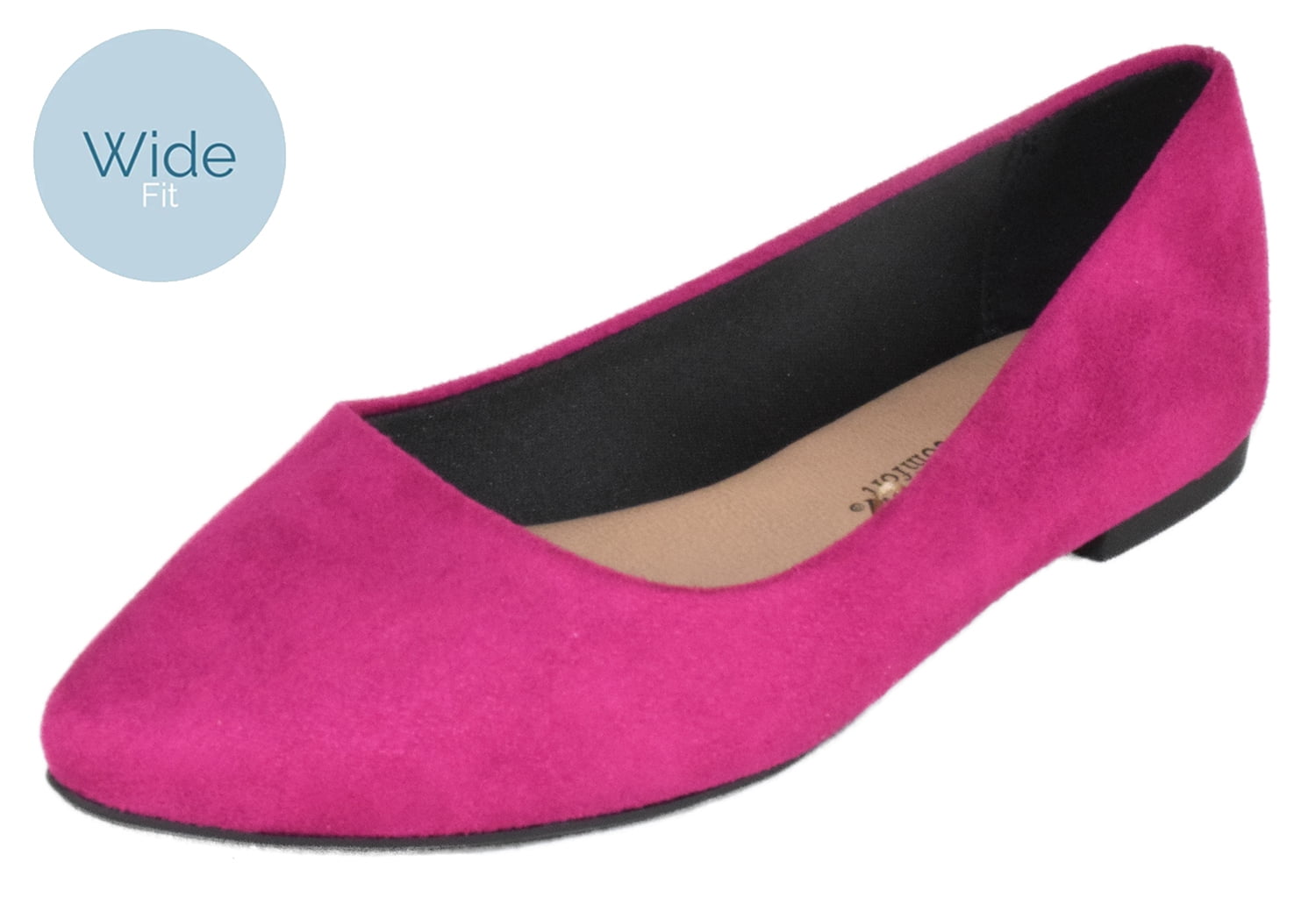 City Classified Women Casual Flat Office Shoes Wide Width Fit Pointy ...