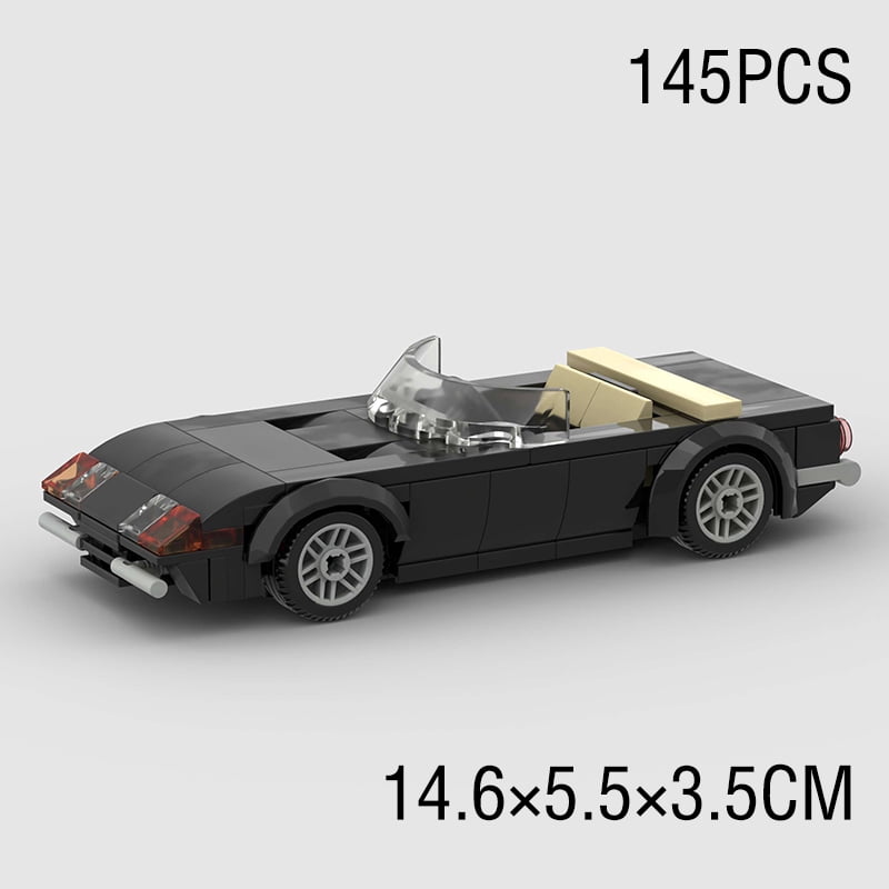 City Convertible MOC Old Car Speed Champions Super Race F1 Vehicle ...
