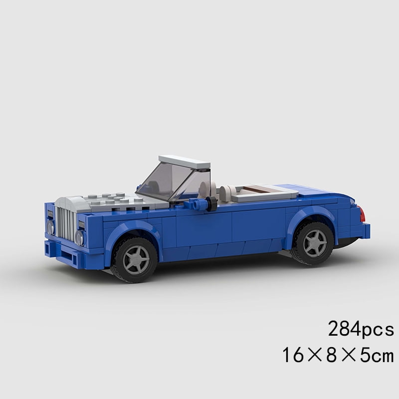 City Convertible MOC Old Car Speed Champions Super Race F1 Vehicle ...