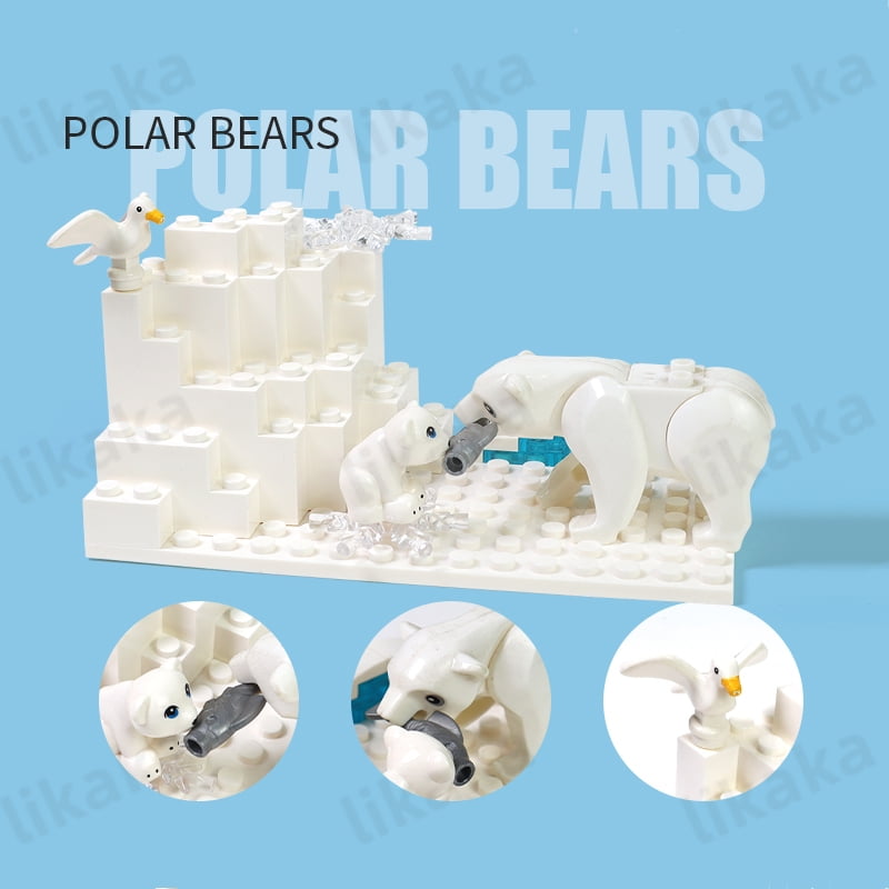 City Farm Animals Building Blocks Nature Animals Fish Otter MOC ...