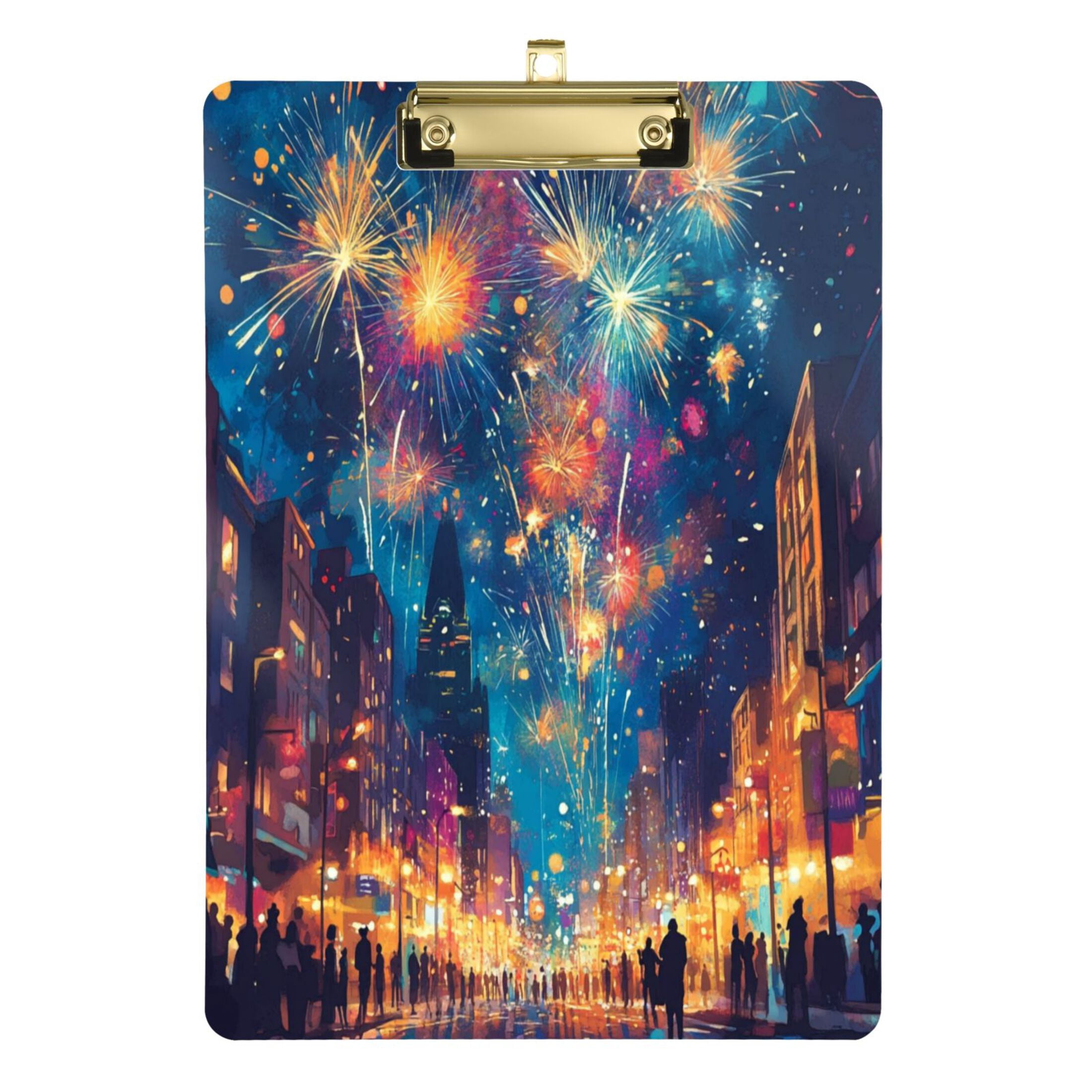 City Fireworks Acrylic Clipboards A4 Standard Size Clipboard 12.5" X 9 ...