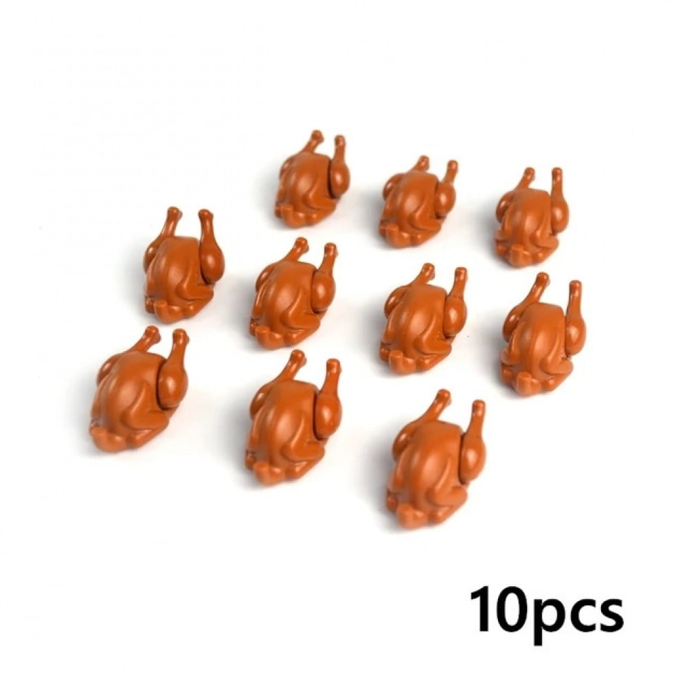 City Food Building Blocks Kitchen Accessories Hamburger Pizza Fries ...