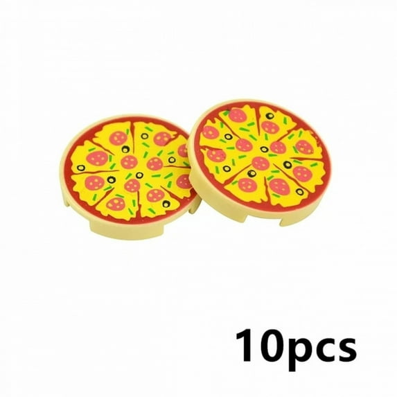 City Food Building Blocks Kitchen Accessories Hamburger Pizza Fries ...