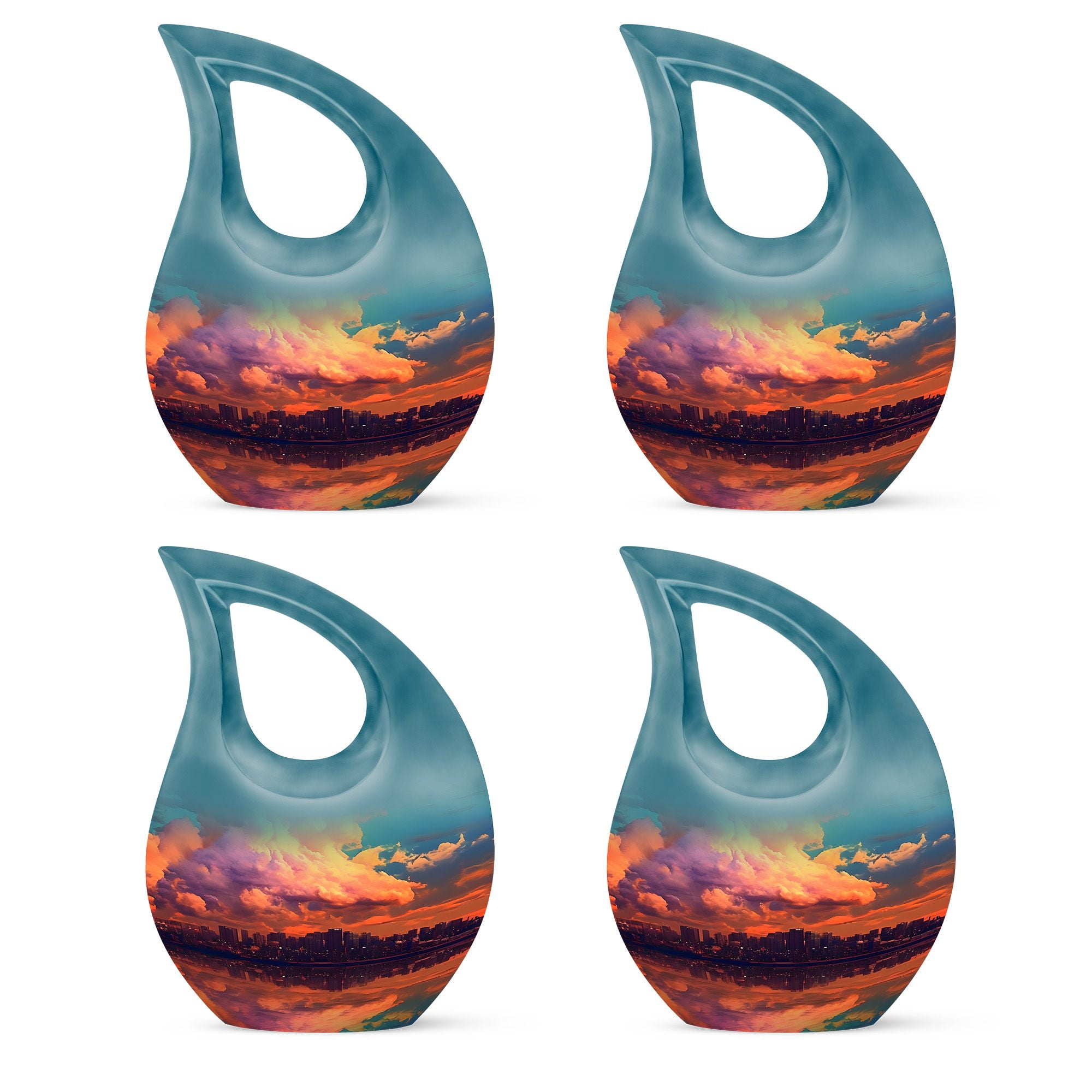 City Full View Urn - Small Cremation Urns - urns for human ashes adult ...