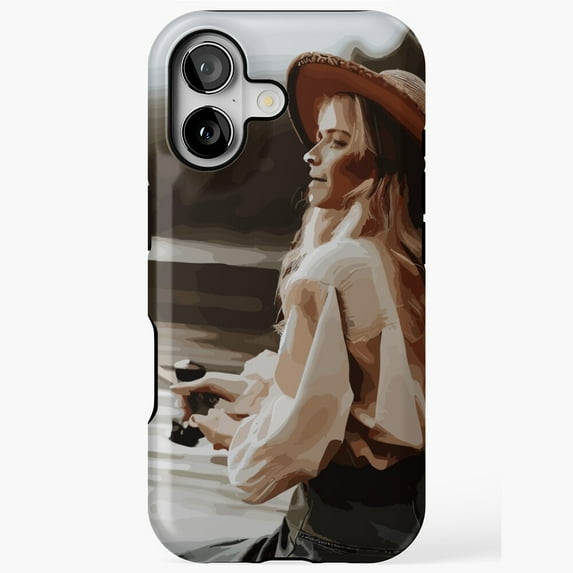 City Girl Fishing Urban Angler Hobby Quote iPhone Tough Case with ...