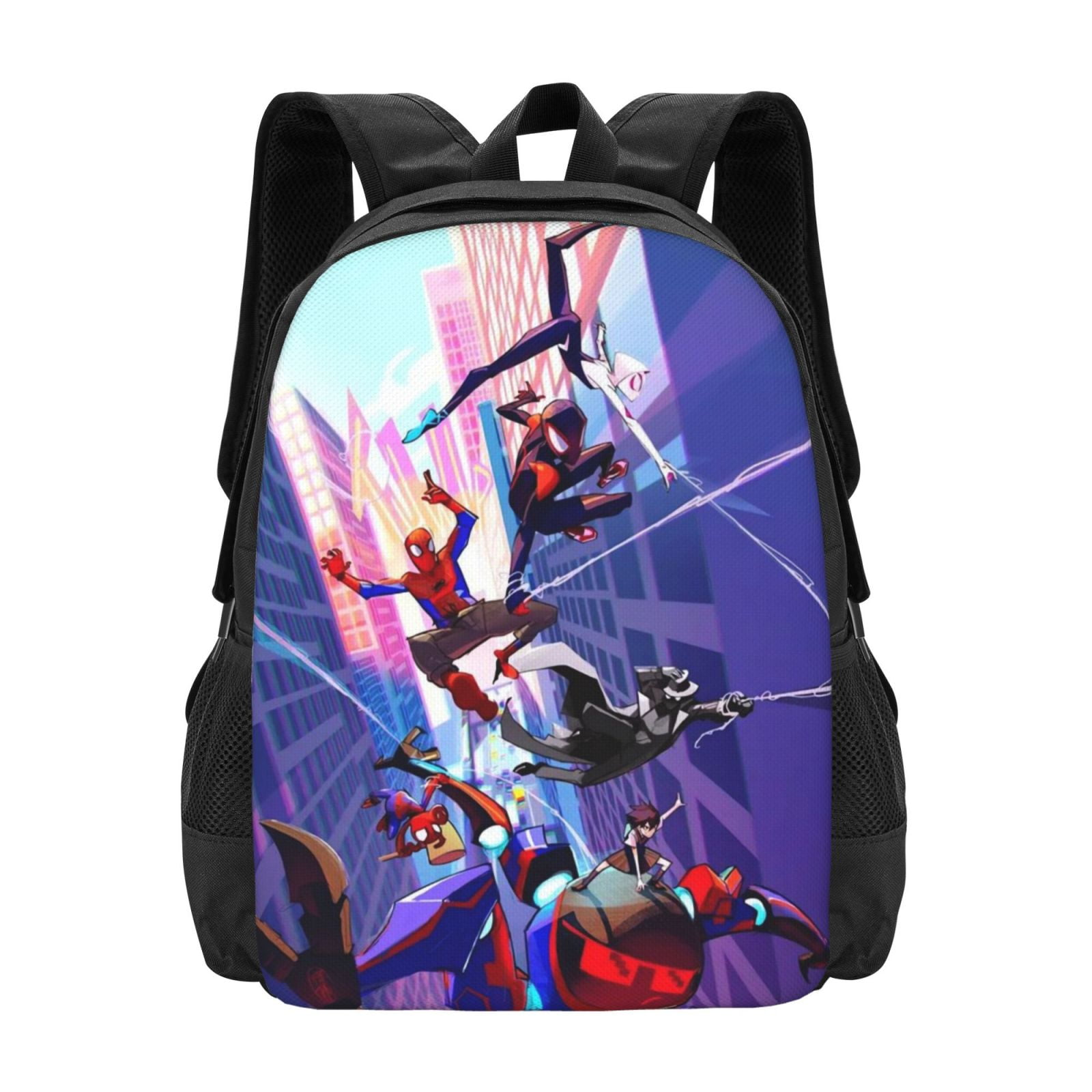 City Hero Spider-Menfolk Cartoon Backpack Anime Gwen Spider-Menfolk ...