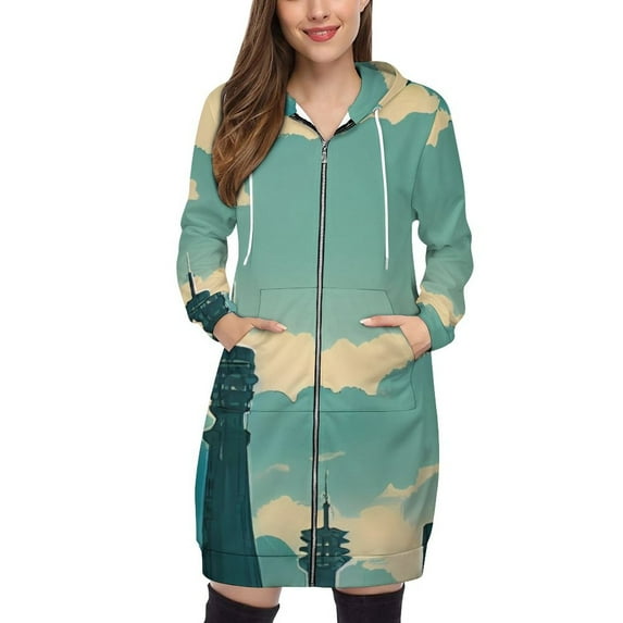 City Hooded Sweatshirt Men And Women Print Pullovers Sweatshirts Loose ...