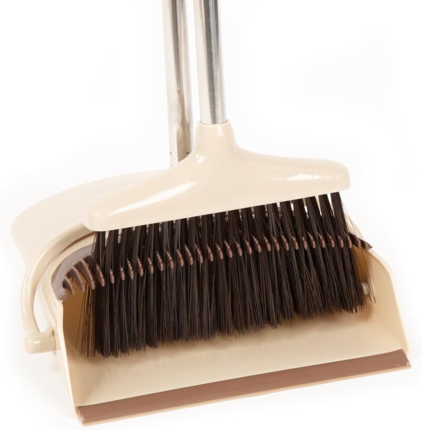 City Industry Heavy Duty Broom and Dustpan Combo Set with Commercial ...