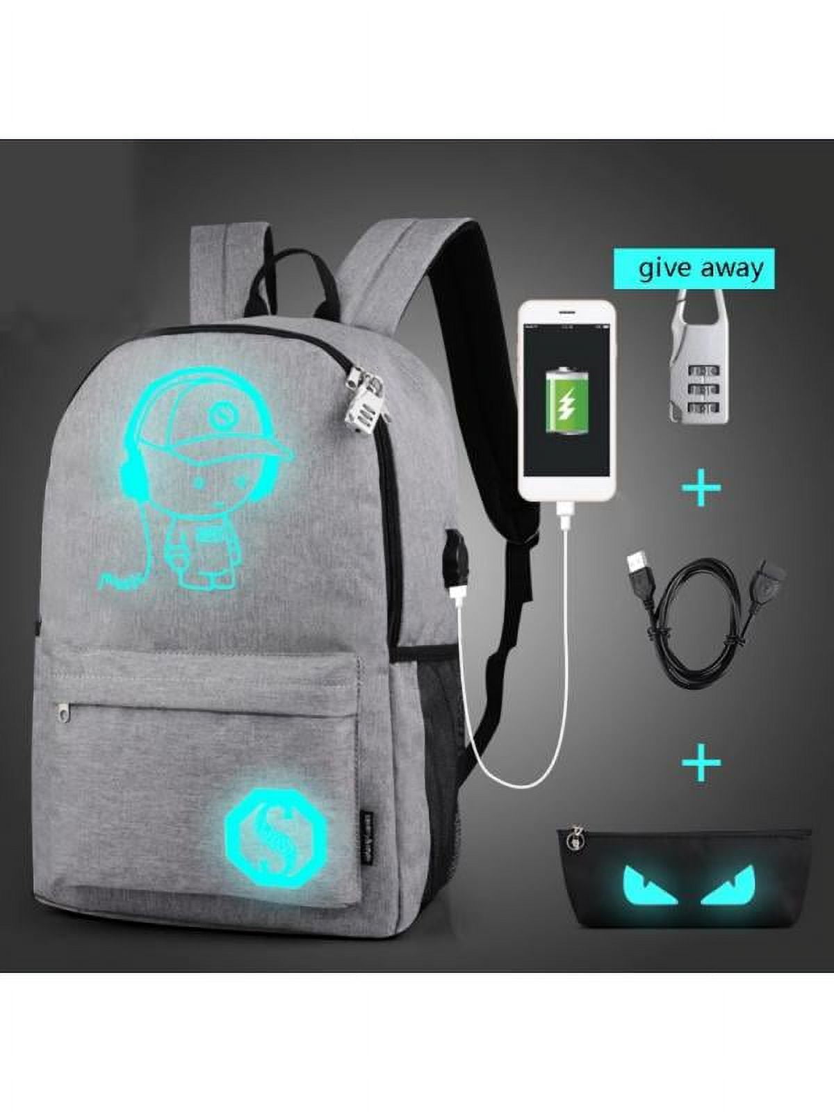 City Jogging Bags Outdoor Luminous Sports Backpack with USB Charge Port ...