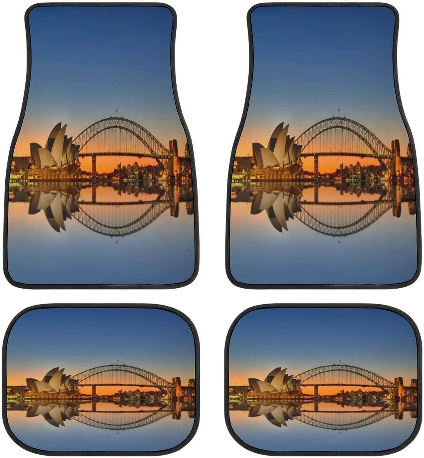 City Landscape Sydney Royal Opera House Car Mats FrontRear 4-Piece Full ...