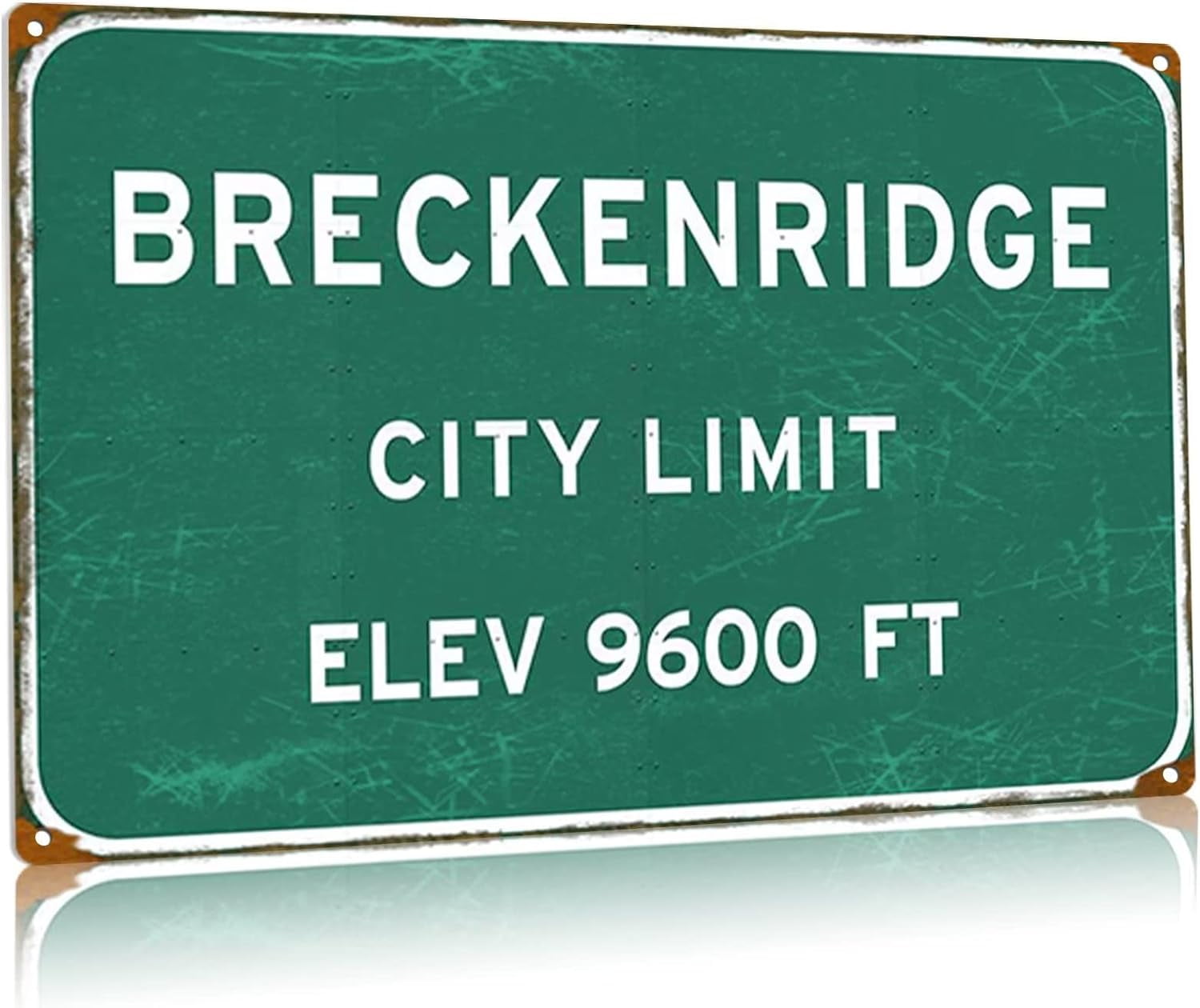 City Limit Vintage Metal Tin Signs Breckenridge City Road Sign Highway ...