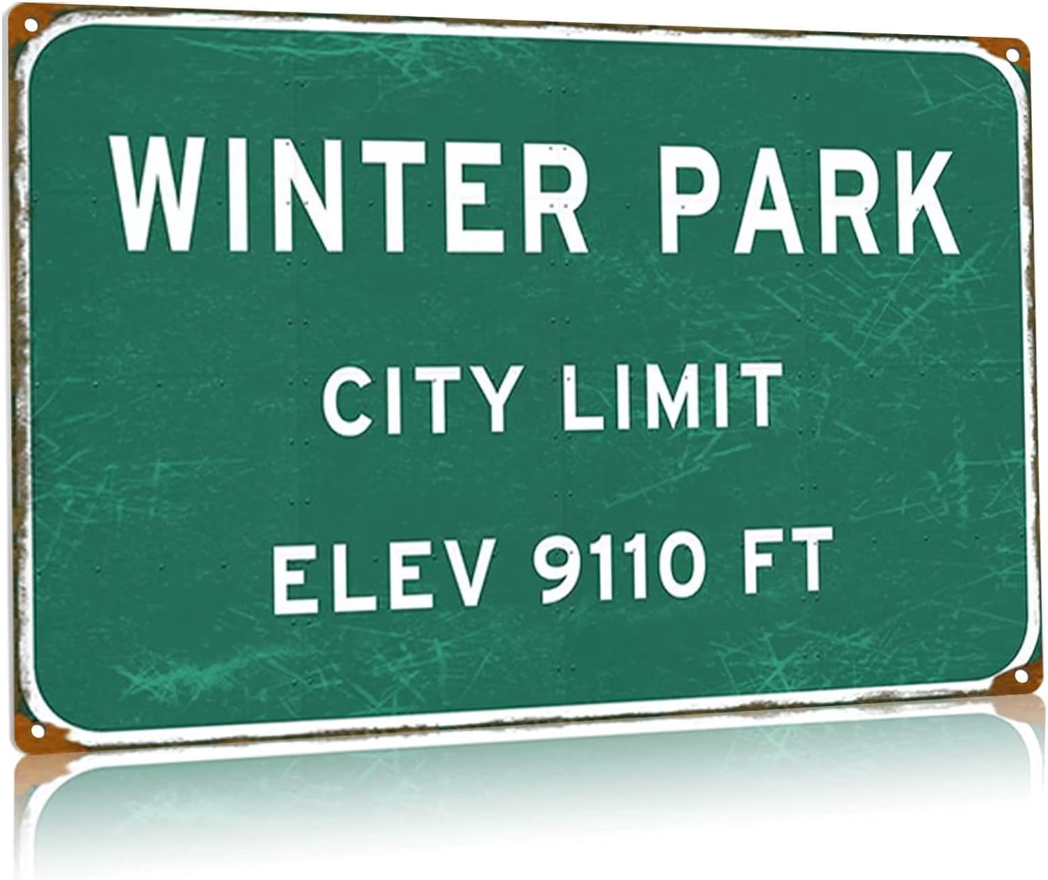 City Limit Vintage Metal Tin Signs Breckenridge City Road Sign Highway ...