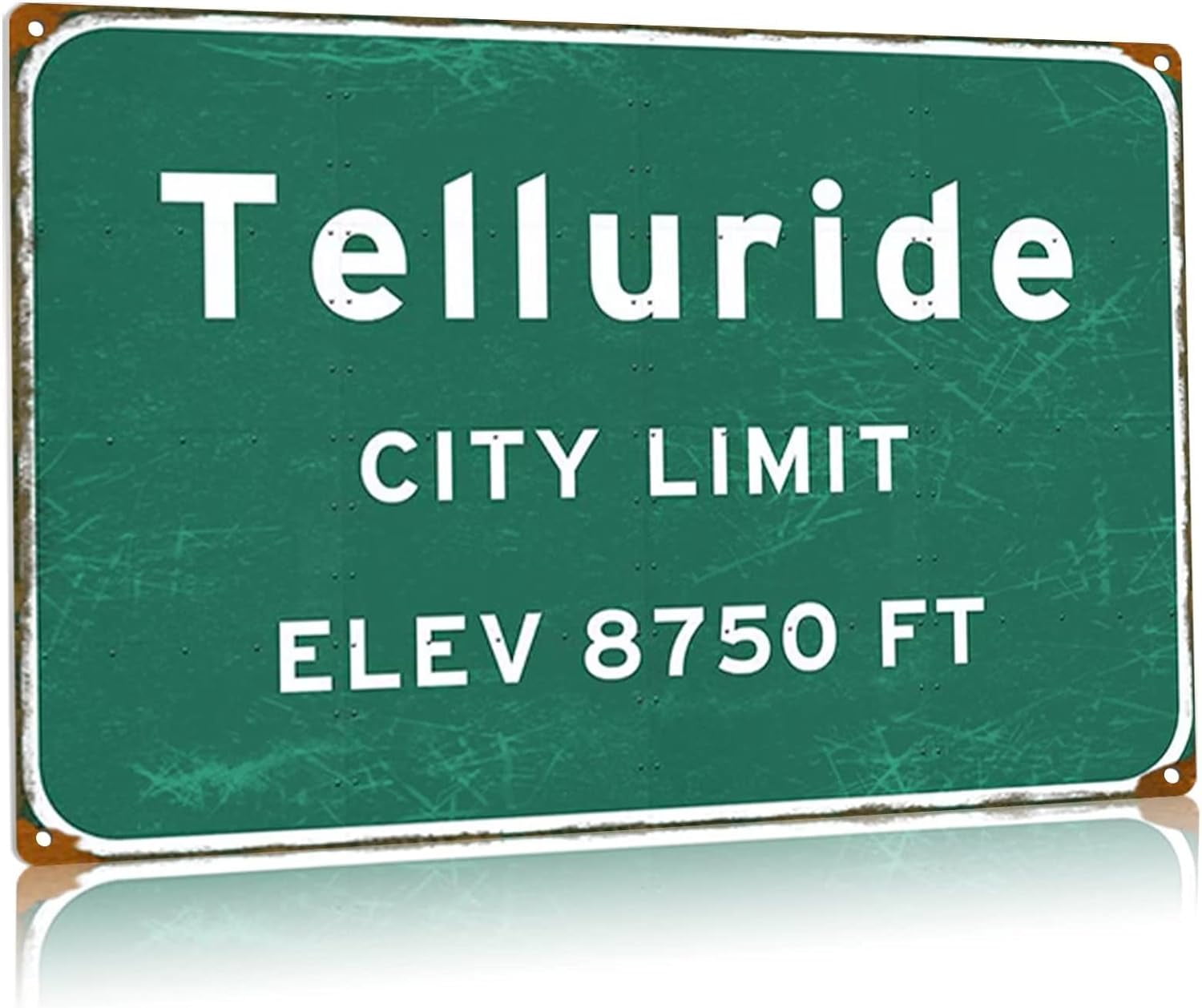 City Limit Vintage Metal Tin Signs Breckenridge City Road Sign Highway ...