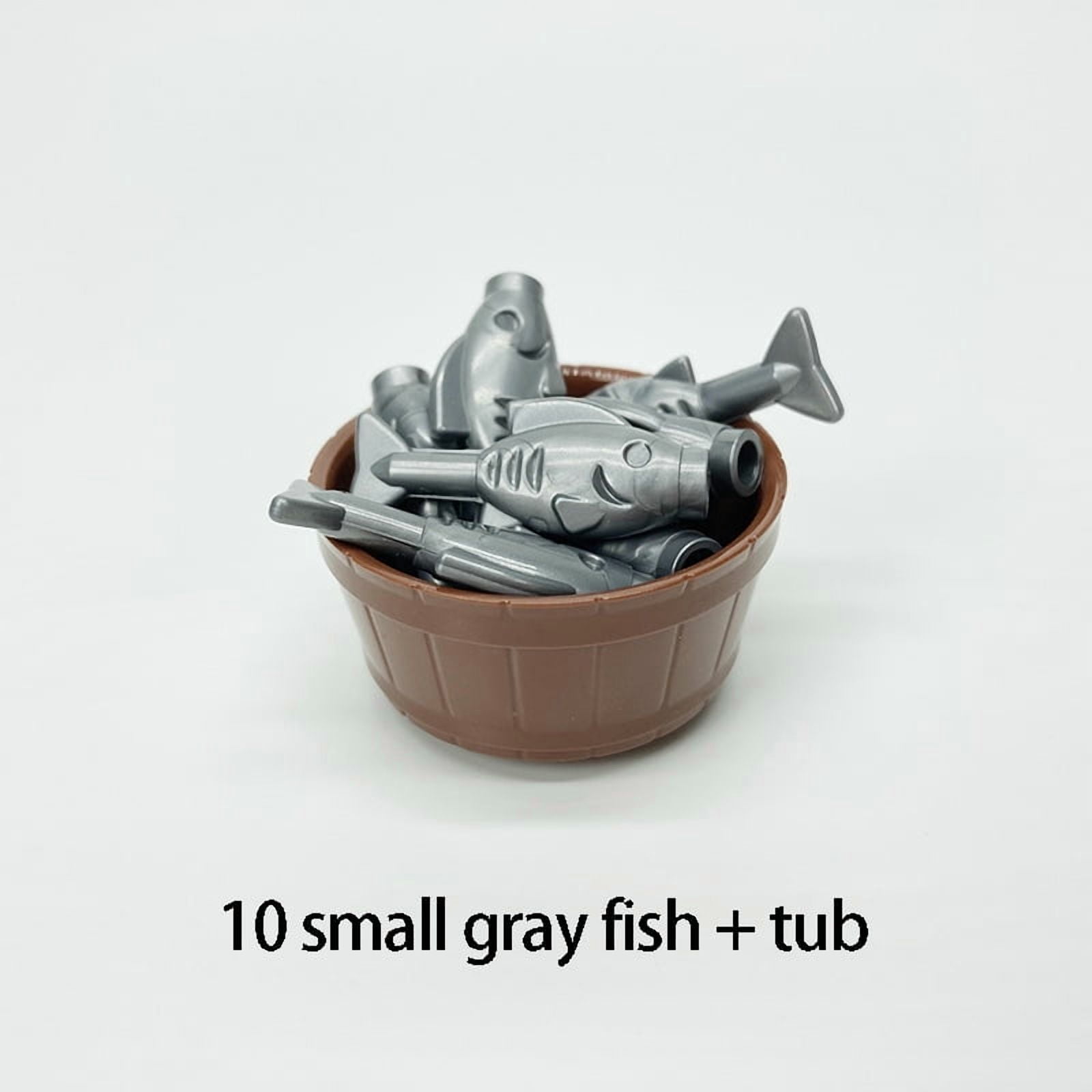 City MOC Fishing Fish Set Building Blocks Toys for Children Assemble ...