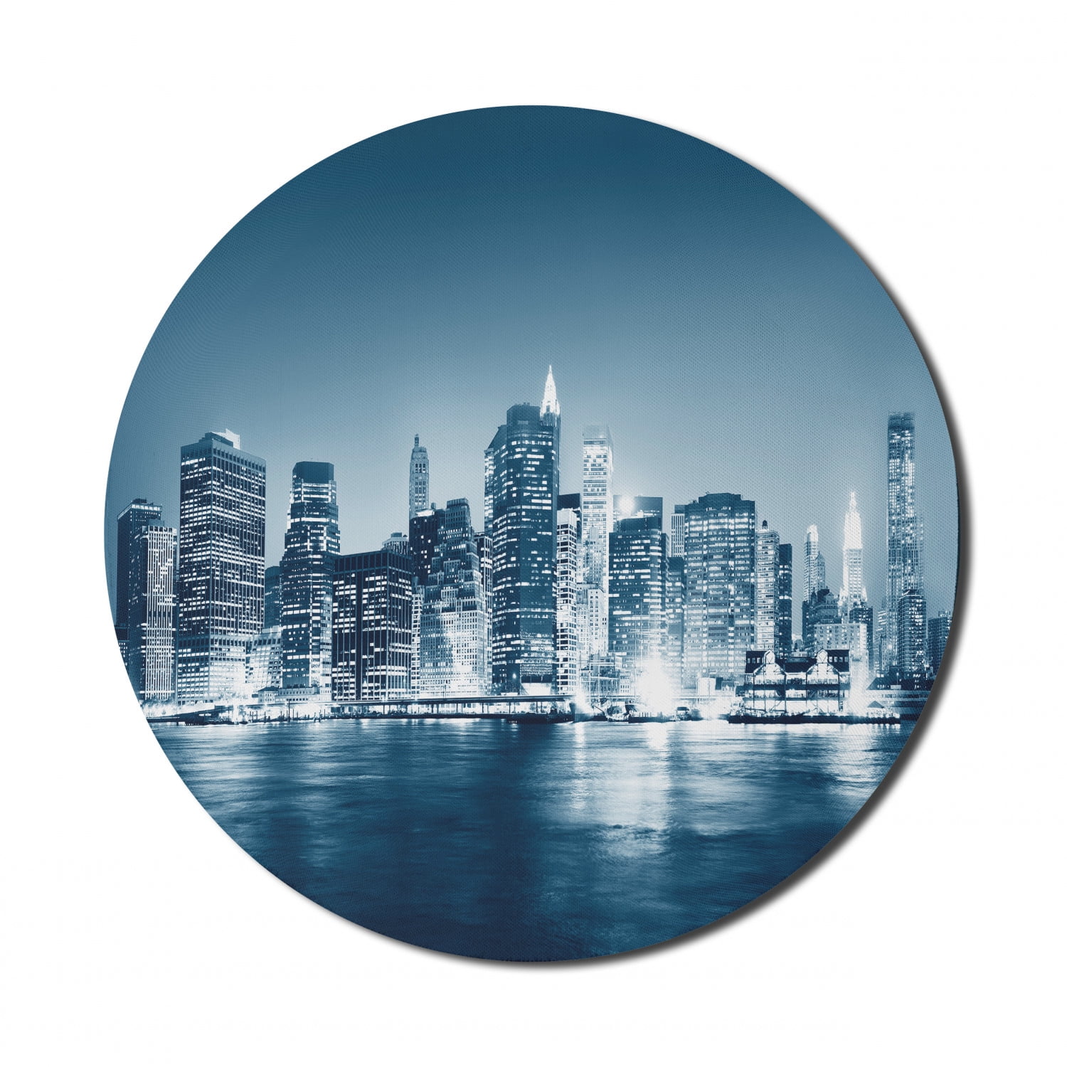 City Mouse Pad for Computers, Gloomy Skyscrapers View of New York ...