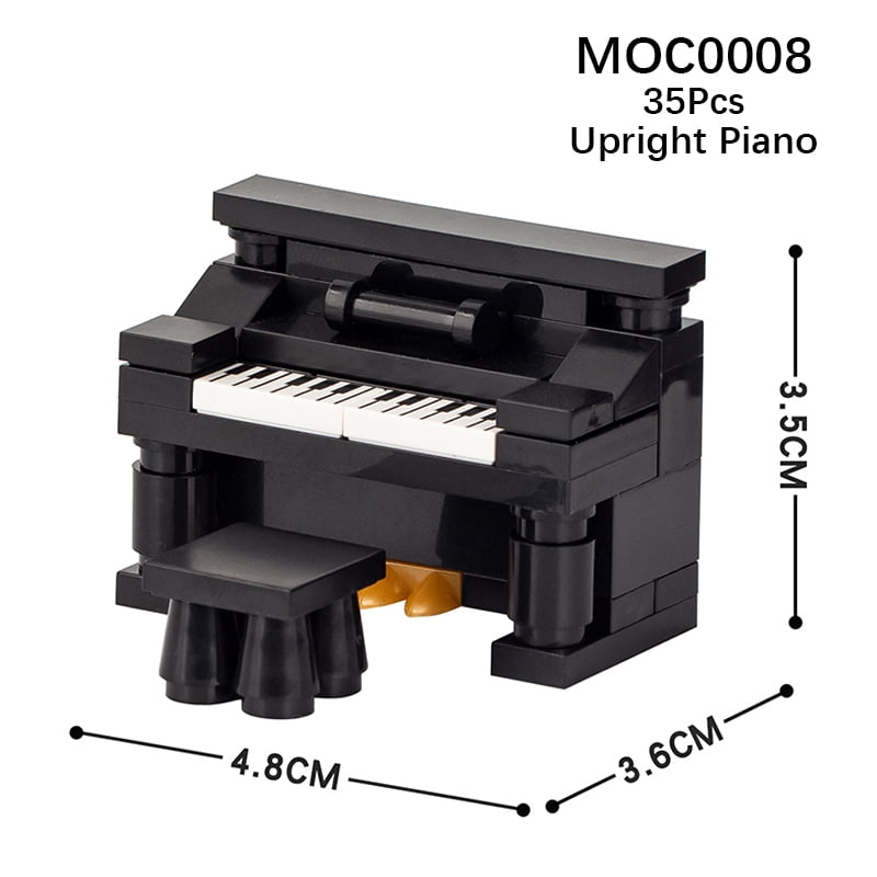 City Musical Instrument Piano Drum kit Adults Building Blocks Set ...