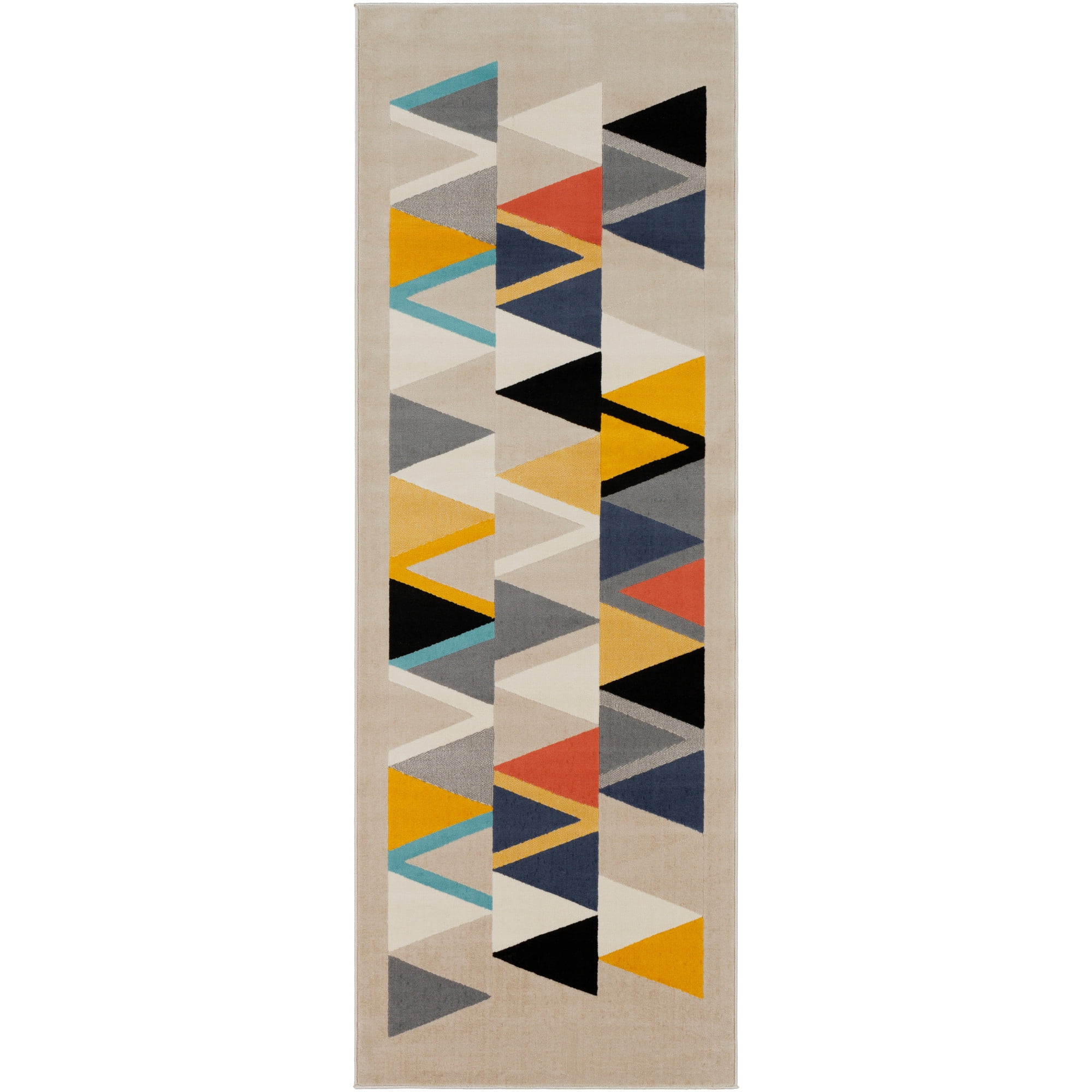 City Mustard 2'7" x 7'3" Modern Runner Area Rug - Walmart.com