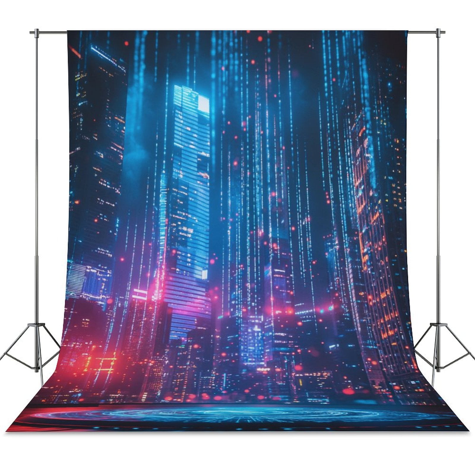 City Neon Streetview Night at Night Backdrops for Photography Kids ...