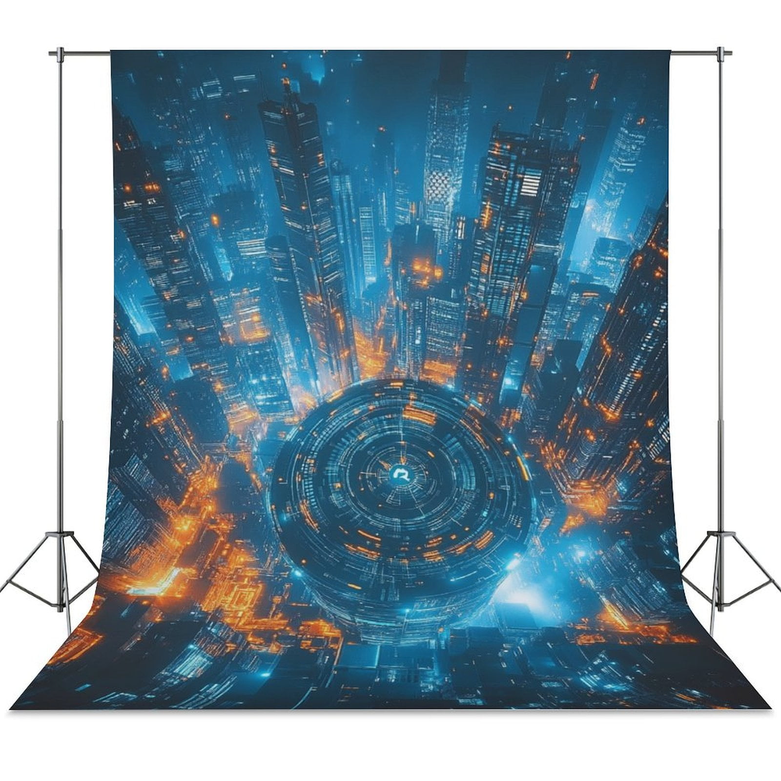 City Neon Streetview Night at Night Spring Backdrop Backdrops for ...