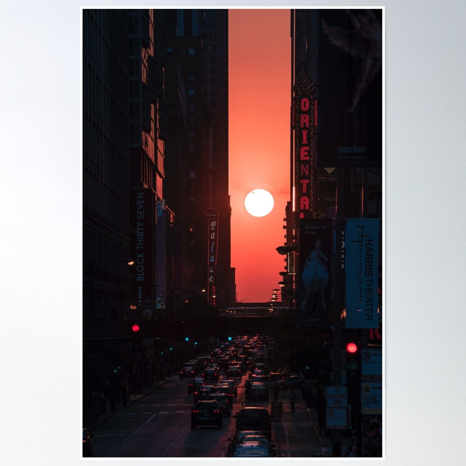 City Night Ii Poster Wall Art, Modern Wall Decor, 24x36 UNFRAMED - Walmart.com