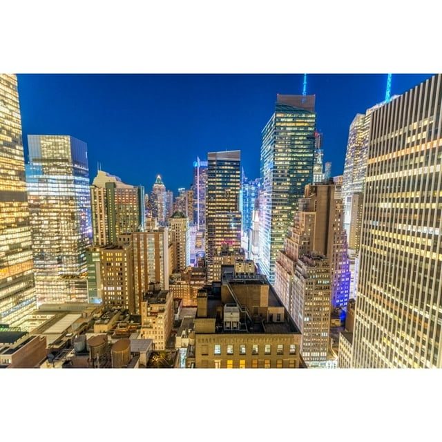 City Night Photography Backdrop New York Architecture Polyester Room ...