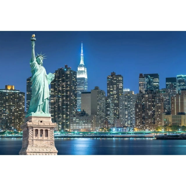 City Night Photography Backdrop New York Architecture Polyester Room ...