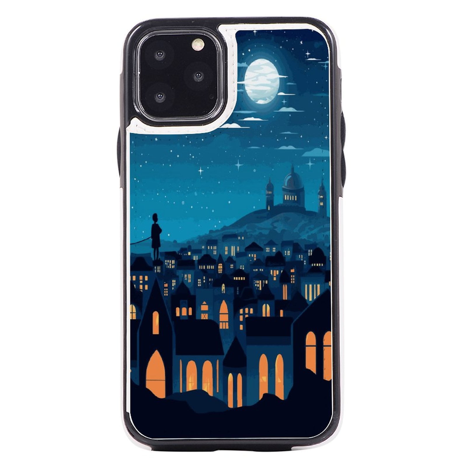 City, Night Sky Leather Wallet Case for iPhone 16 15 14 13 12 11 Pro Max Wallet Case Card Holder ...