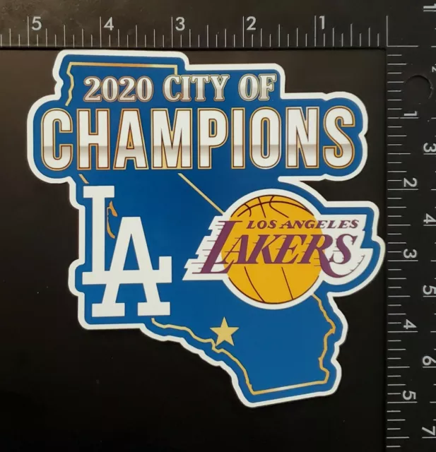 City Of Champions - La Lakers X La Dodgers California Sticker 2020 ...