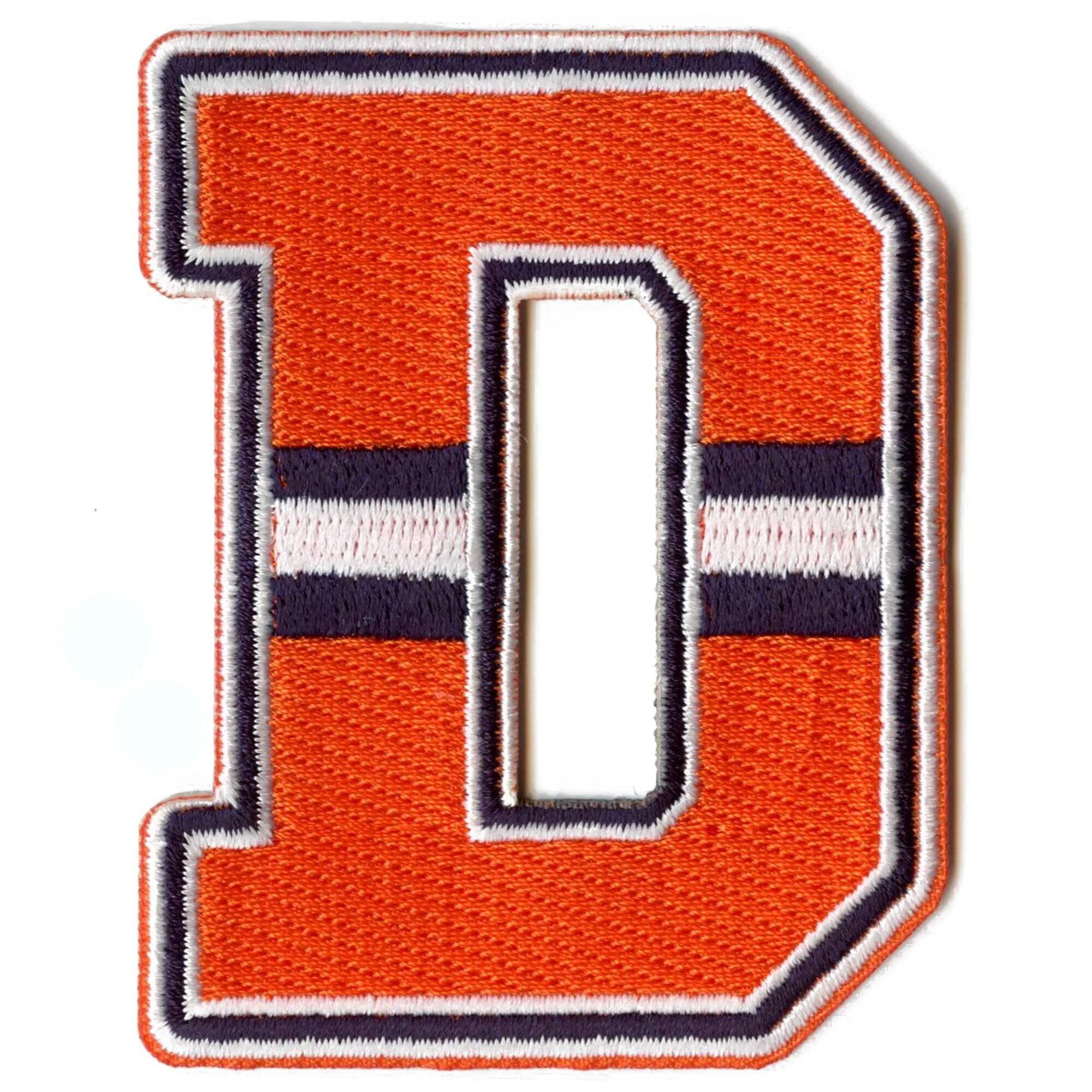 City Of Denver Orange D Logo Football Jersey Parody Embroidered Iron On ...