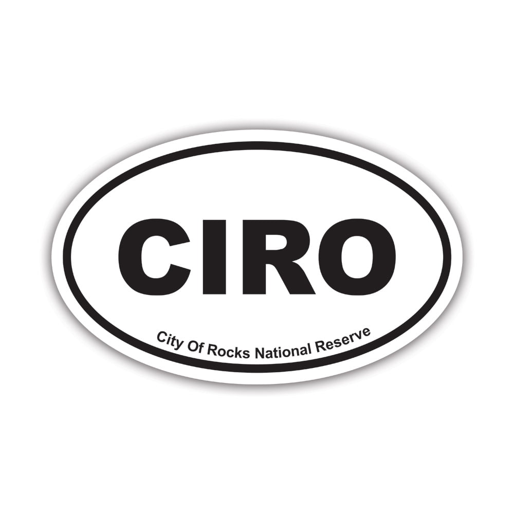 City Of Rocks National Reserve CIRO Oval Sticker Decal - Self Adhesive ...