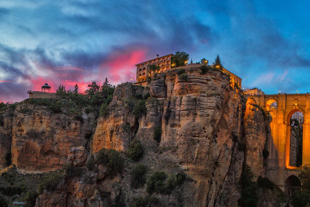 City Of Ronda Malaga Province Spain Sunset Cliff Photo Photograph Cool ...