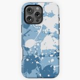 City Paint Spill Manchester Blue Art Phone Case for iPhone 16 15 14 13 ...