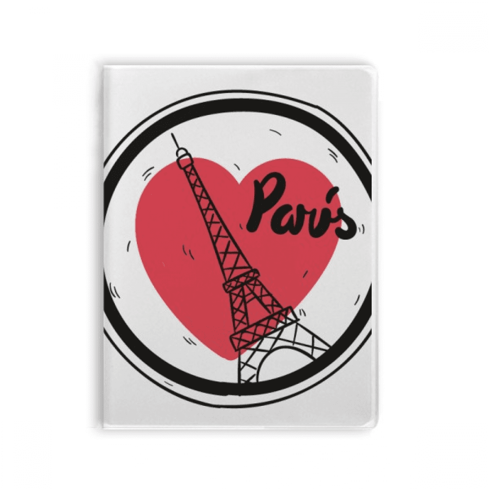 City Paris France Eiffel Tower Love Notebook Gum Cover Diary Soft Cover ...