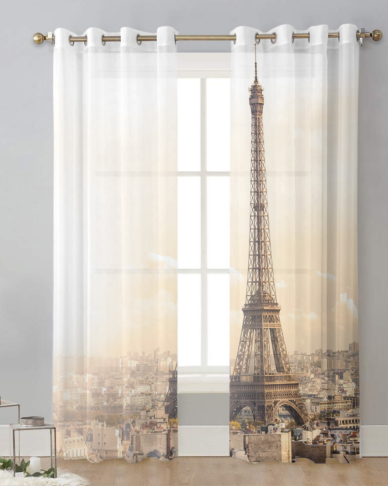 City Pedestrian House Shopping Mall Voile Hanging Curtain Living Room ...