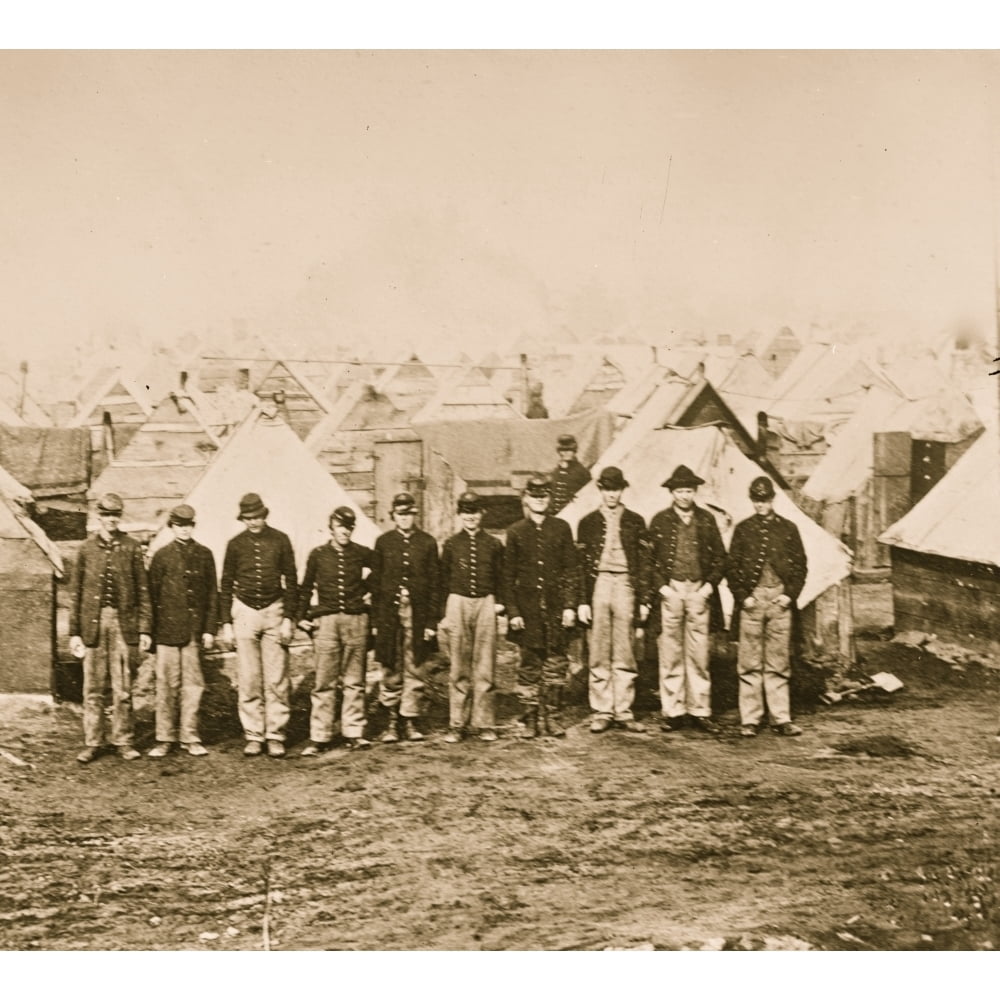 City Point Virginia. Soldiers winter quarters. Inside first line of ...