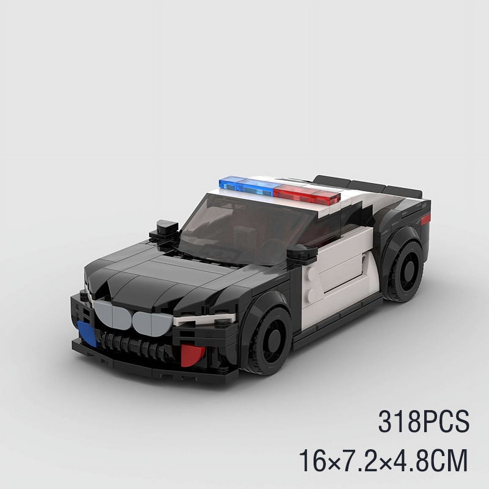 City Police Cars MOC Rescue Vehicle SWAT Patrol M8 Building Blocks Speed Champions Set Racing ...